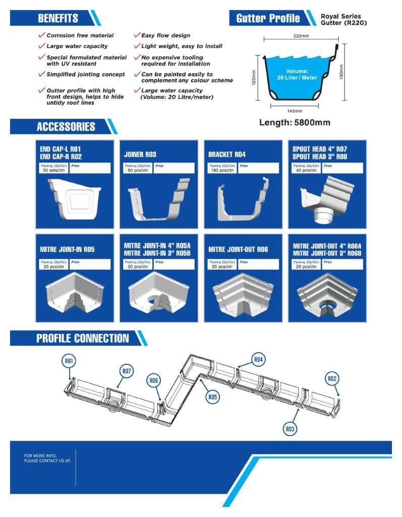 UPVC Gutter | Colform Group Berhad | Reliable Products | Kota Kinabalu ...