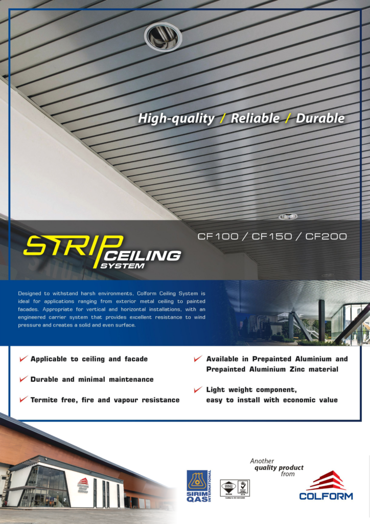 Strip Ceiling | Colform Group Berhad | Reliable Products | Kota ...